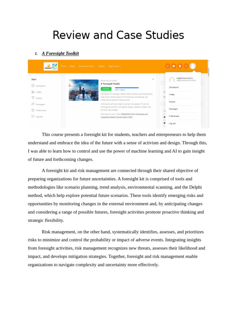 Bogdaneanu - Review and Case Studies | PDF | Risk Management | Artificial Intelligence
