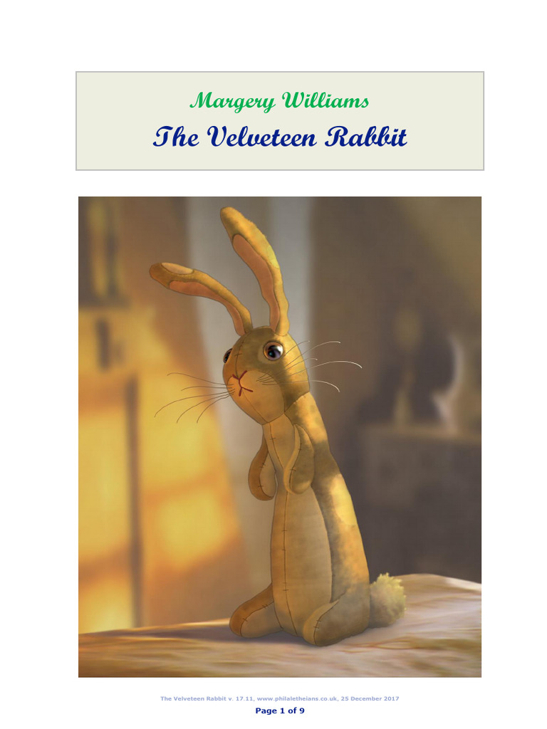 The Velveteen Rabbit | PDF | Rabbit