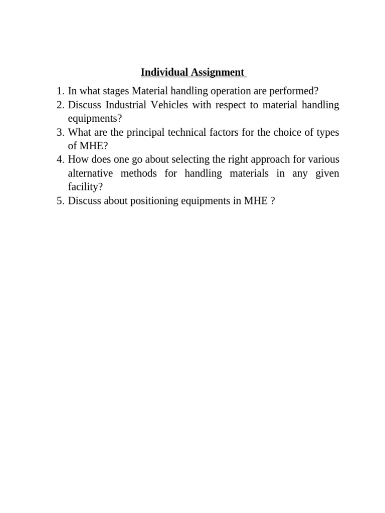 Individual Assignment | PDF