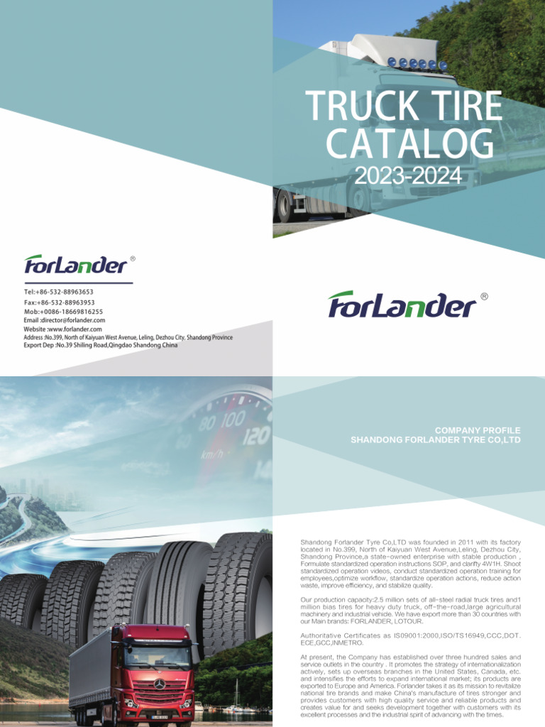 Shandong Forlander Tyre Co. Profile | PDF