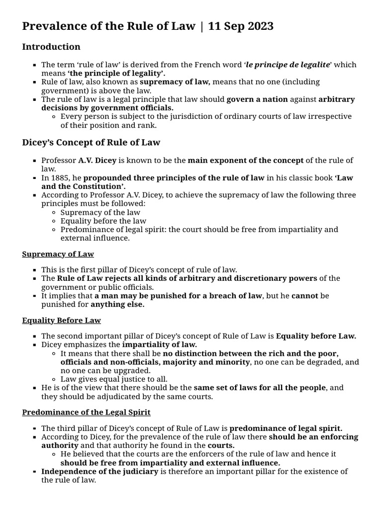 -rule-of-law | PDF | Rule Of Law | Judicial Review