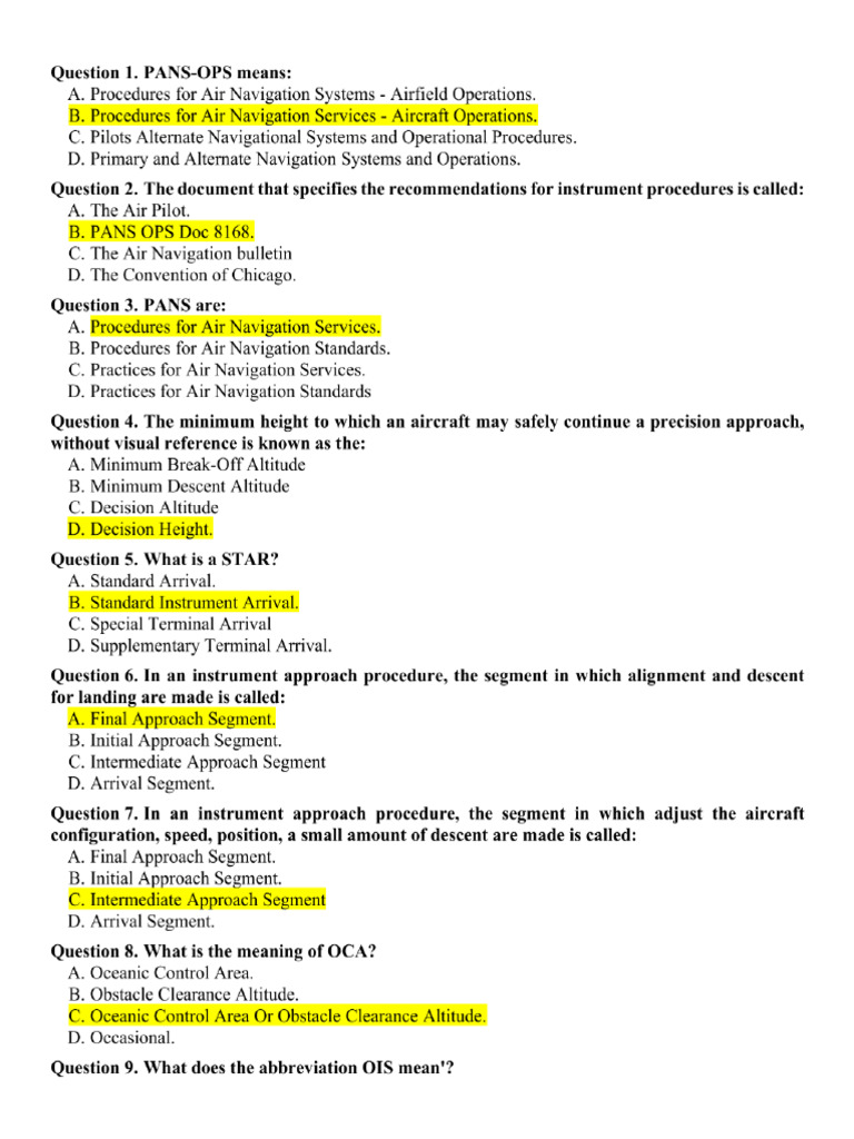 Pans Ops Anwser 1 1 | PDF