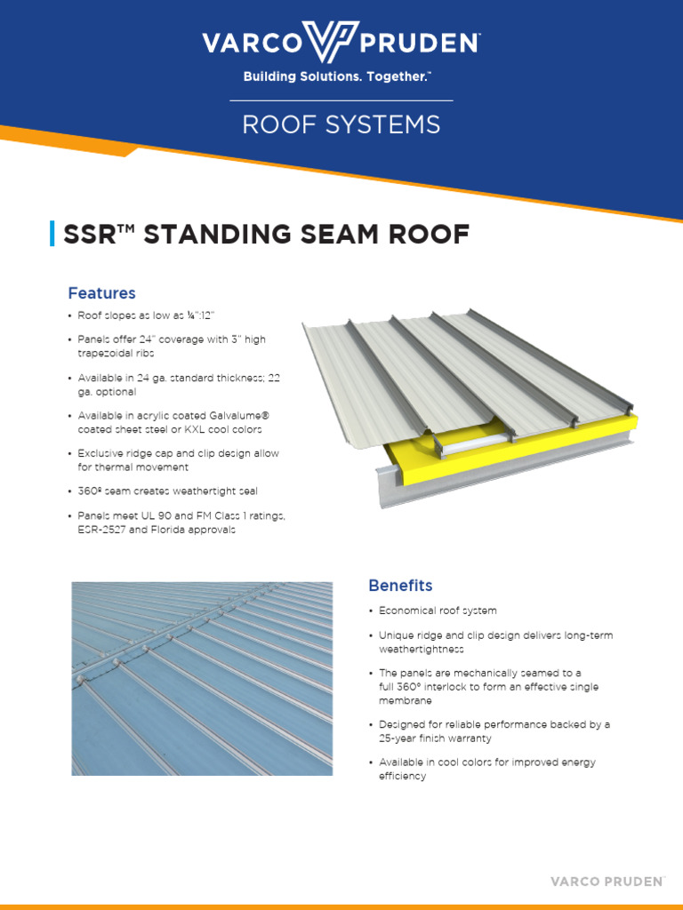 2063 SSR Roof Systems PDF | PDF | Roof | Building Insulation