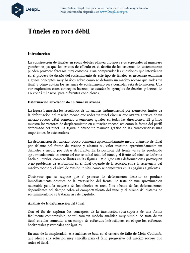 Tunnels_in_weak_rock es | PDF | Deformación (ingeniería) | Túnel