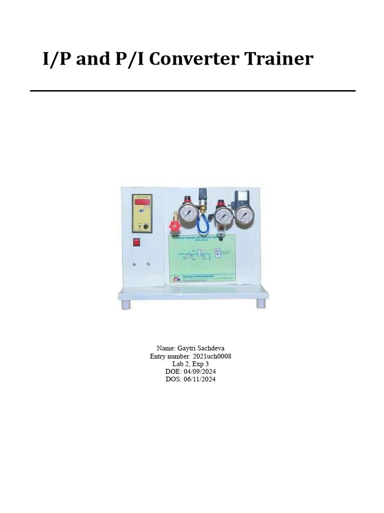 ip and pi report | PDF | Hysteresis | Accuracy And Precision