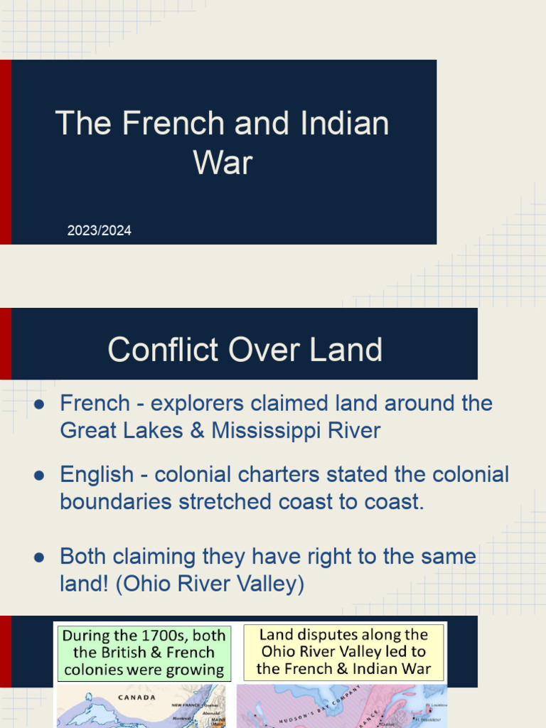 French & Indian Summary Notes Presentation 23 - 24 | PDF | French And ...