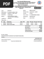 Medical Bill Format in Excel | PDF