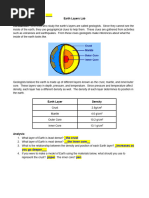 Layers of The Earth Scale Model | PDF | Tectonics | Geophysics