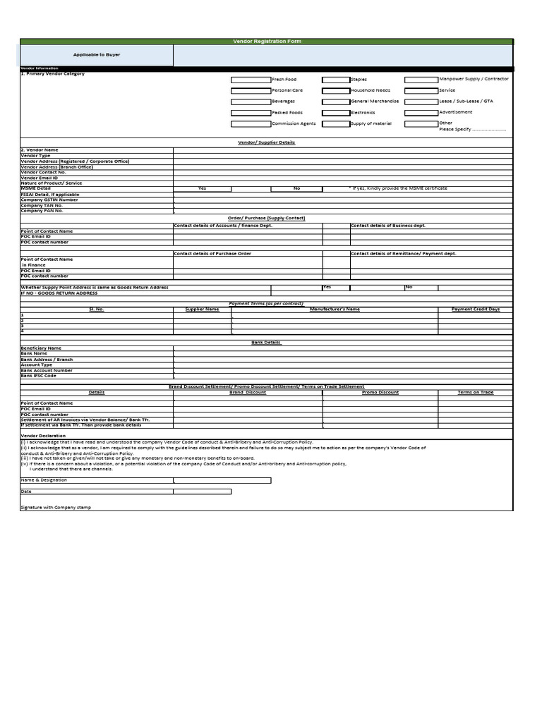 VRF Form New | PDF | Banks | Invoice