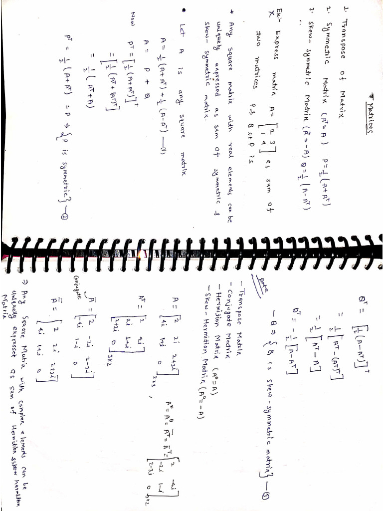 Maths UNIT 1 Notes | PDF