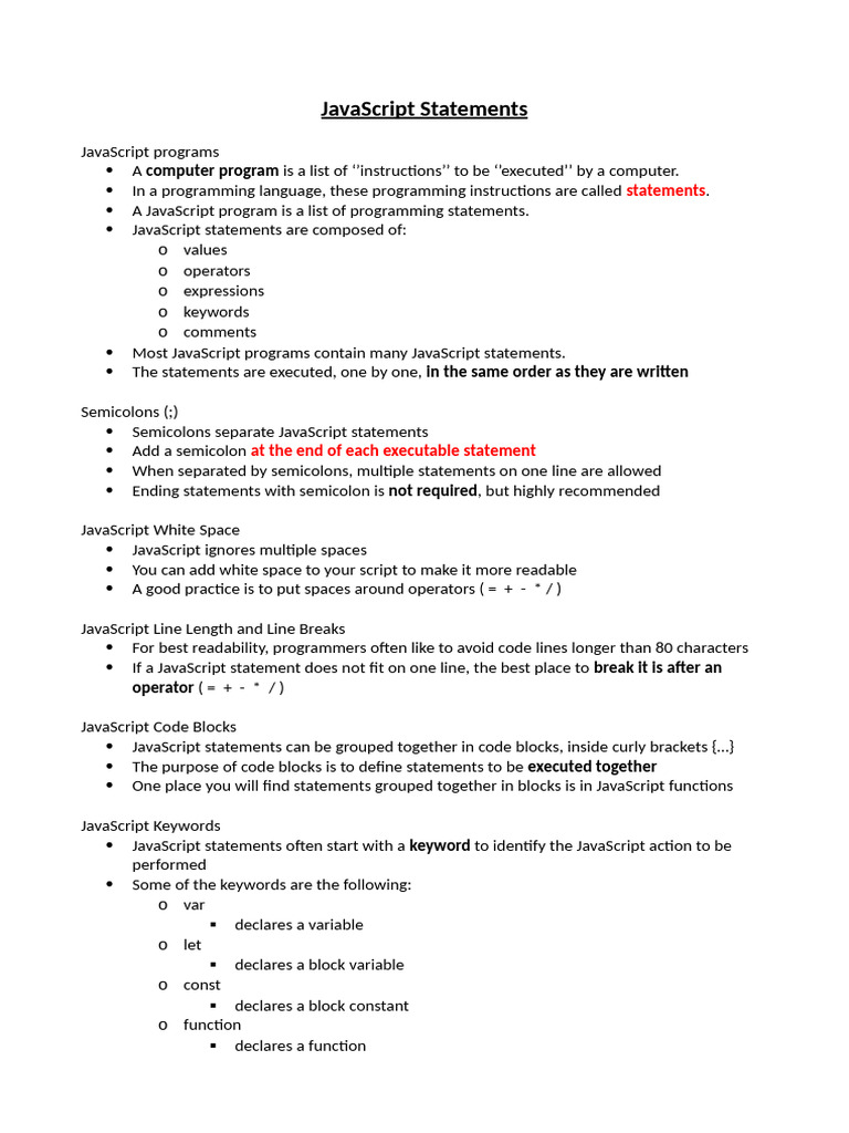 JavaScript | PDF | Java Script | Reserved Word JavaScript | PDF | Java Script | Reserved Word