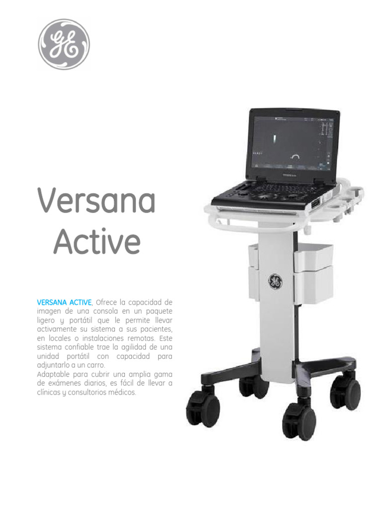 Ficha Tecnica Versana Active | PDF | Ultrasonido | Software