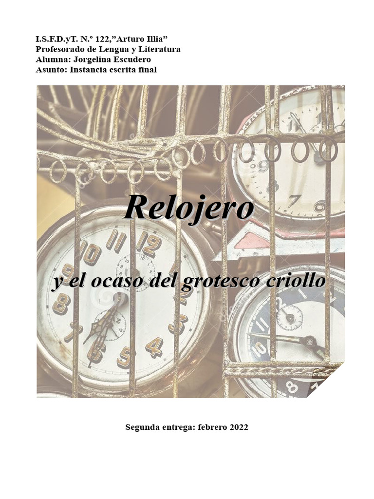 Escudero_El_ocaso_del_grotesco_criollo_R | PDF | Grotesco | Teatro