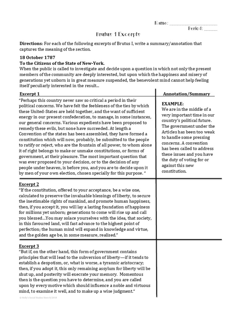 Microsoft Word - Brutus 1 - Student Handout | PDF | Taxes | United ...