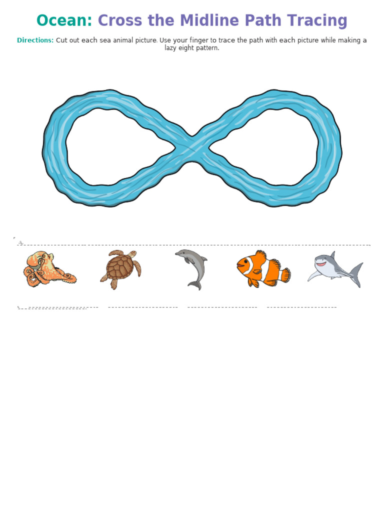 Ocean - Cross The Midline Tracing | PDF