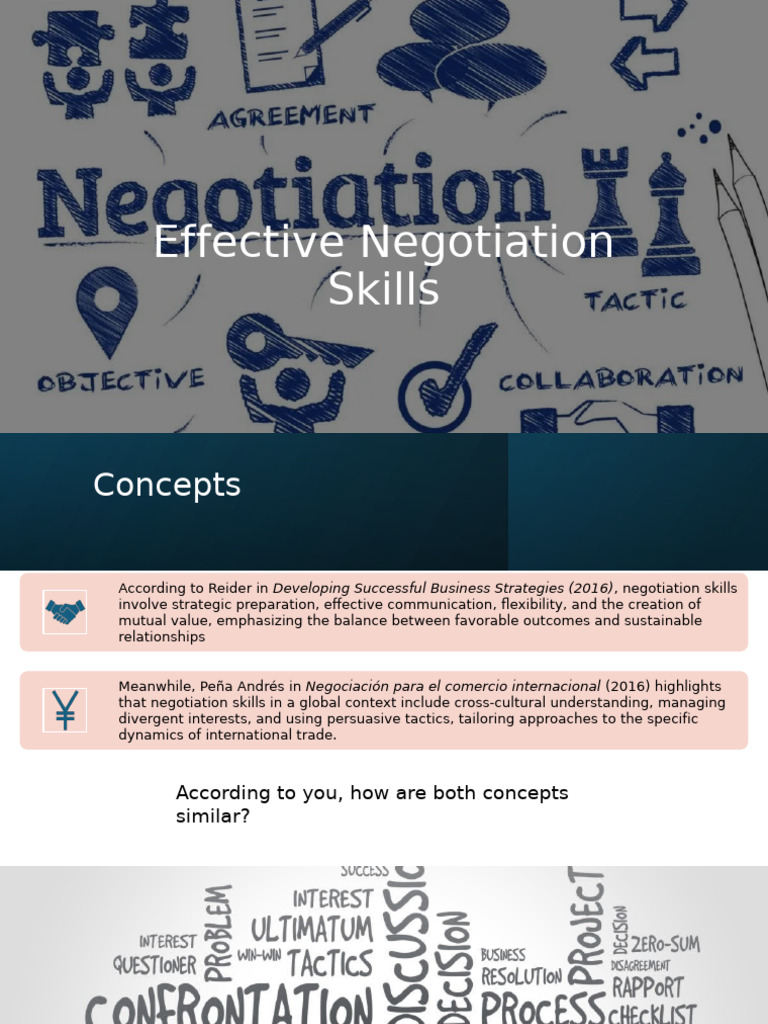 Effective Negotiation Skills | PDF | Negotiation | Exchange Rate