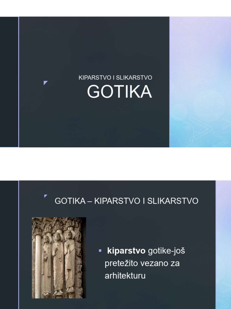 3_Gotika Slikarstvo i Kiparstvo | PDF