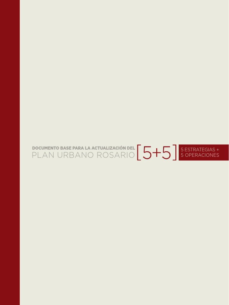 Plan Urbano Rosaio 5+5 | PDF | Sustentabilidad | Entorno natural