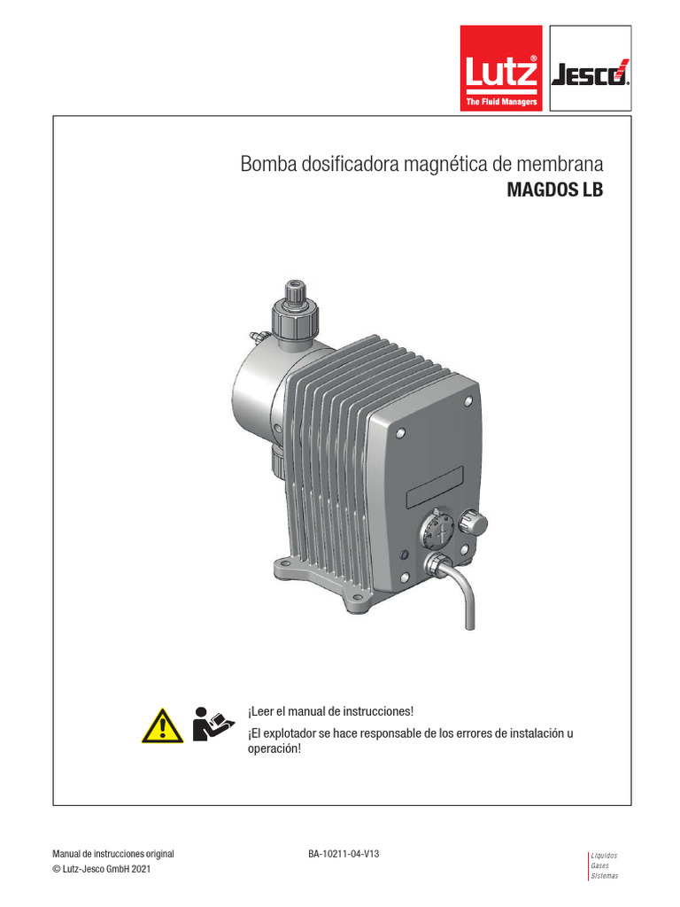 Lj-Magdos - Lb-Es-Ba 0.5-15 | PDF | Bomba | Conector eléctrico