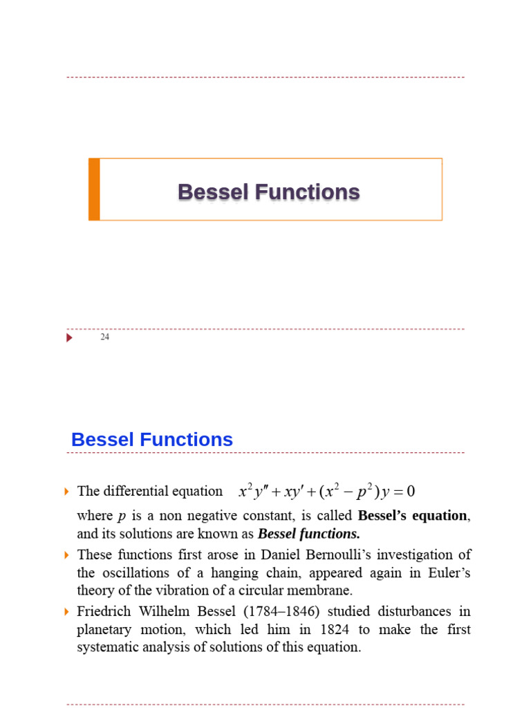 Bessel Equation Lect1 | PDF | Oscillation | Complex Analysis