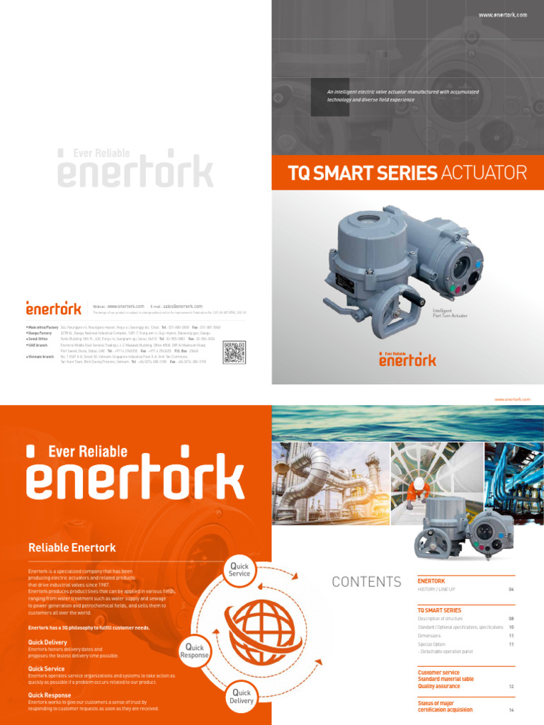 Actuador Trifasico TQ Enertork | PDF | Switch | Actuator