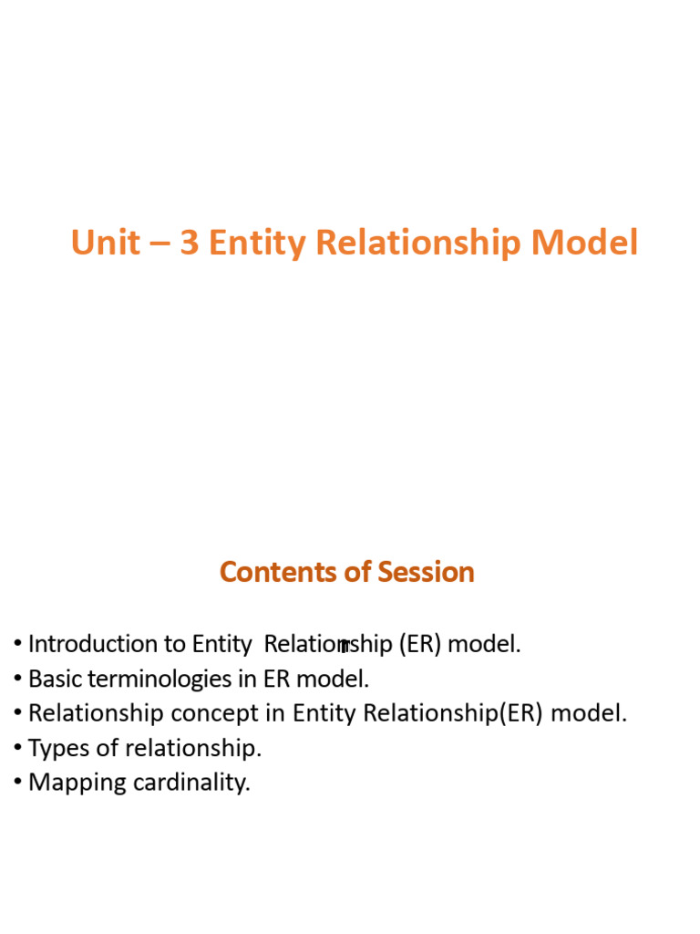 Unit-3 ER model (2) | PDF | Conceptual Model | Databases
