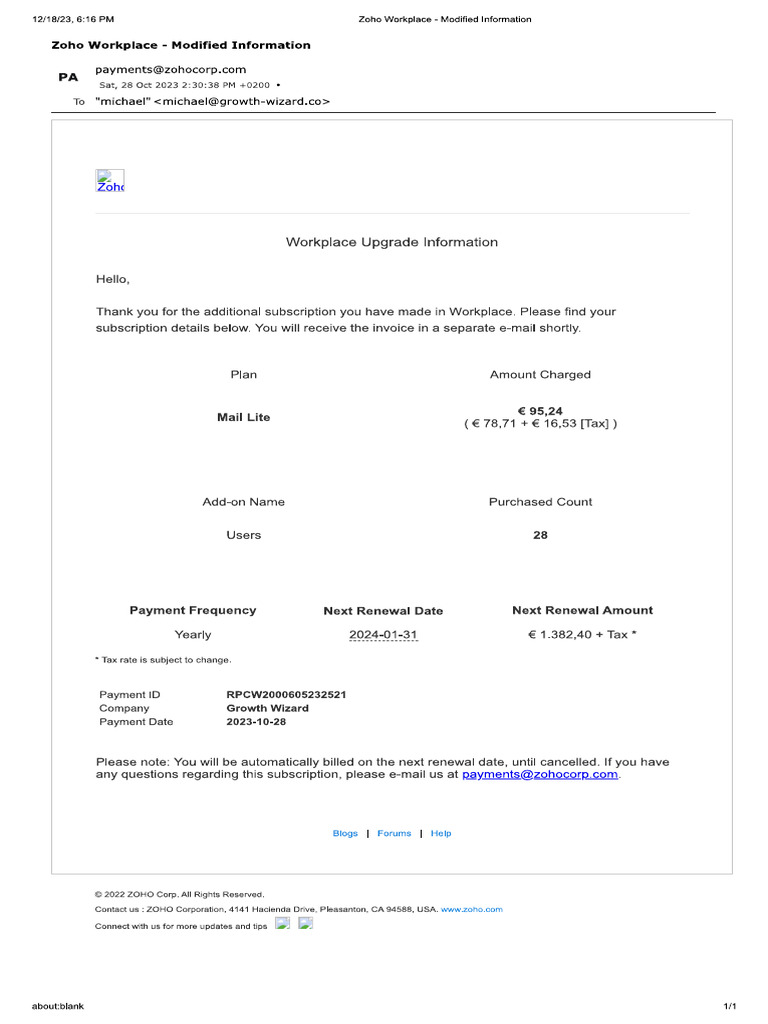 Payment 2 Confirmation | PDF