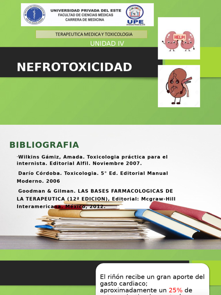 Nefrotoxicidad: Mecanismos y Tratamientos | PDF | Droga anti ...