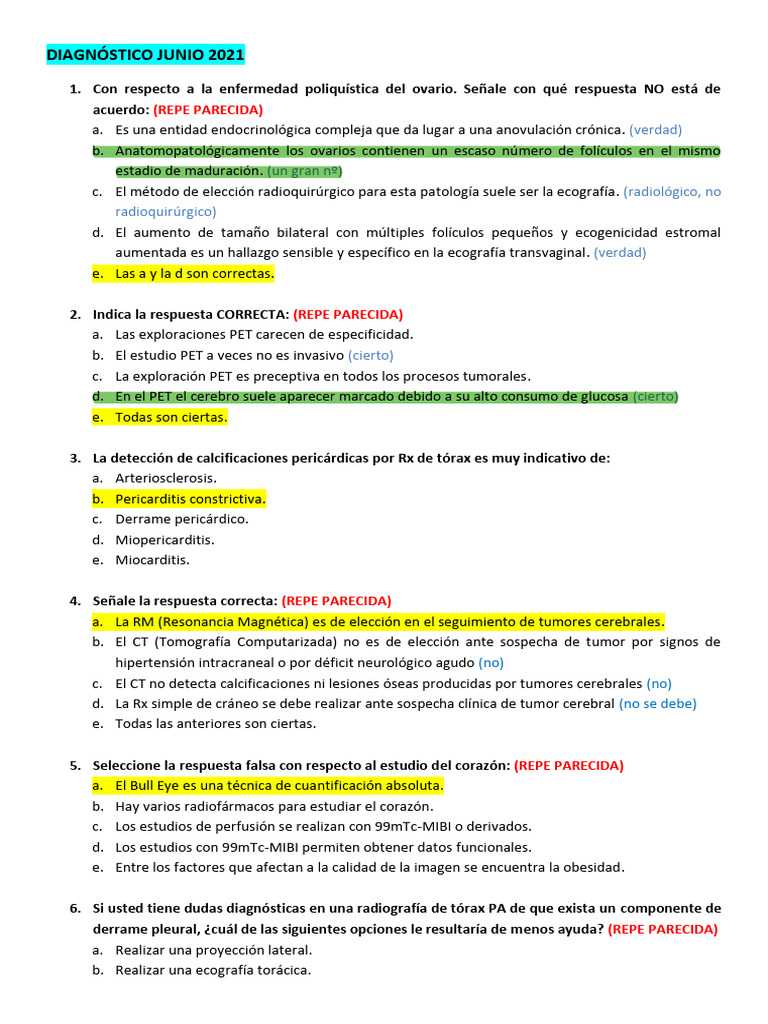 DX Test Chachi Pistachi | PDF | Defecto cardiaco congenito | Cáncer de ...