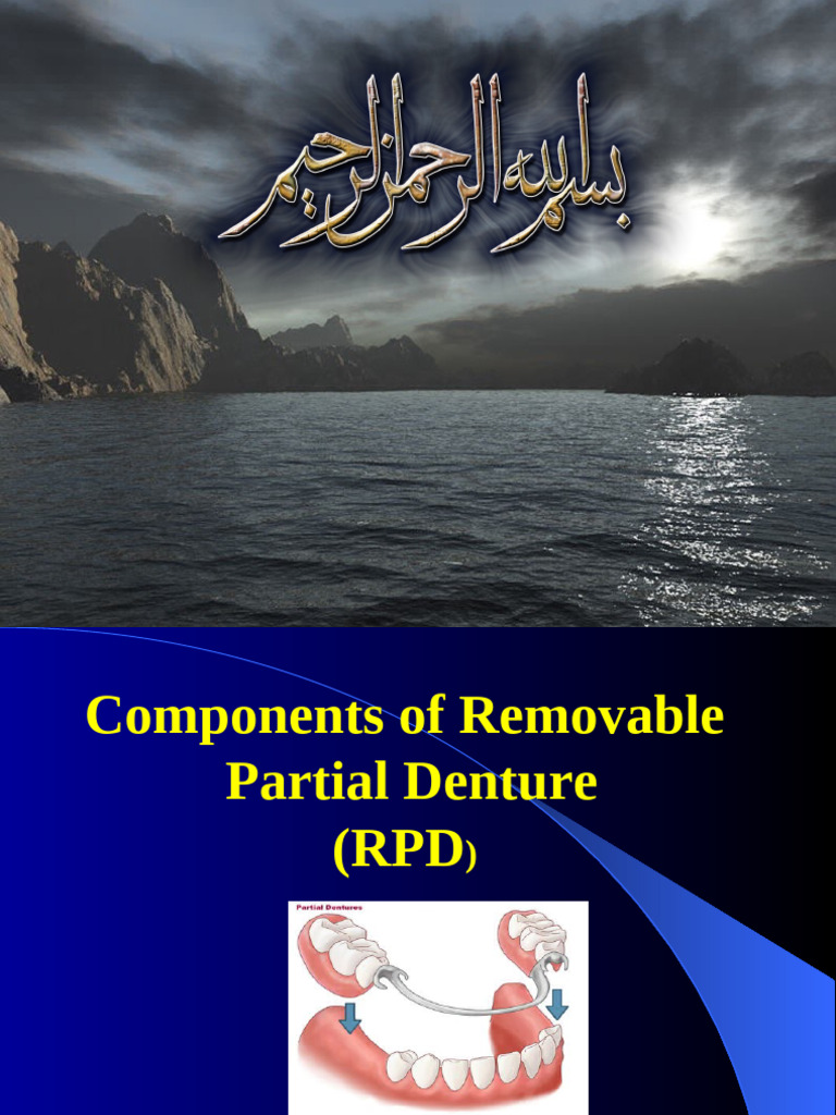 Components of RPD - Saddle. | PDF | Dentures | Dentistry Branches