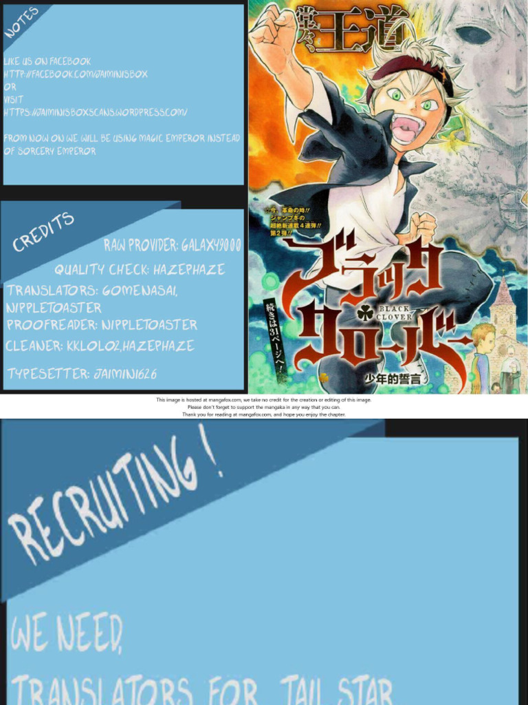 Black Clover - CH 011 @Manga_Gallery | PDF