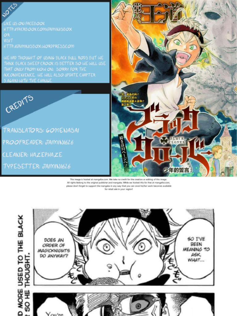Black Clover - CH 006 @manga - Gallery | PDF