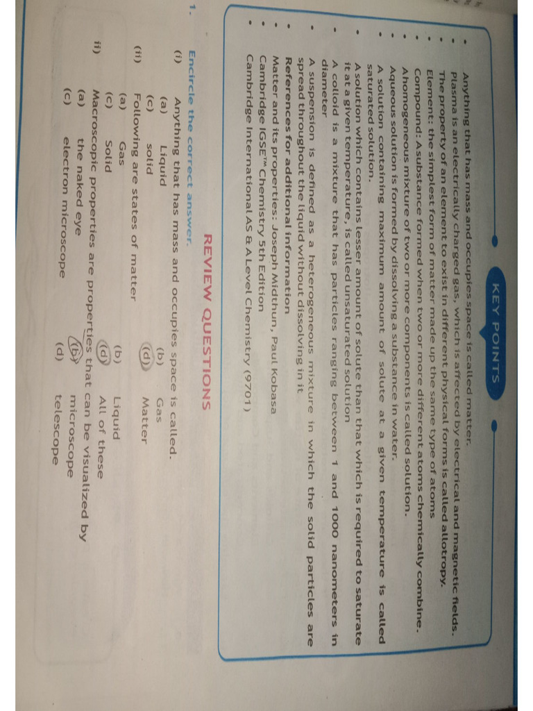 Class 9 Chemistry Unit 2 NBF | PDF