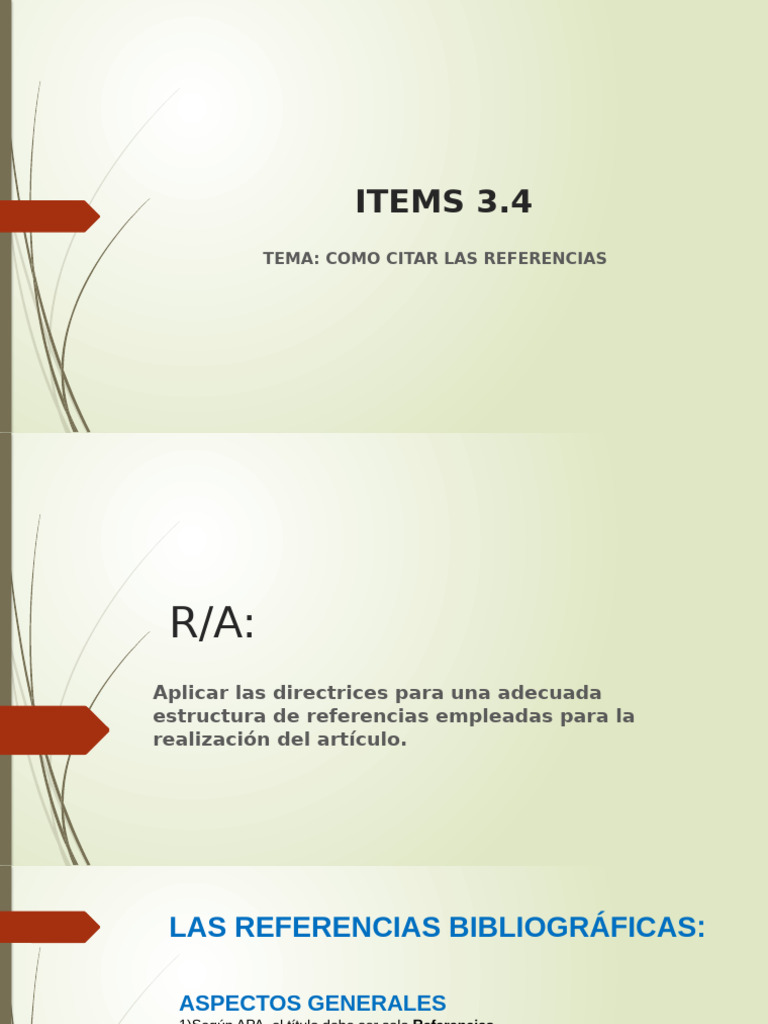 Unidad 3.4 Como Citar Las Referencias | PDF | Citación | Informática
