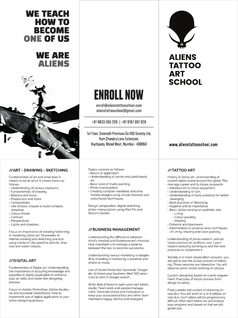 Aliens School Brochure | PDF
