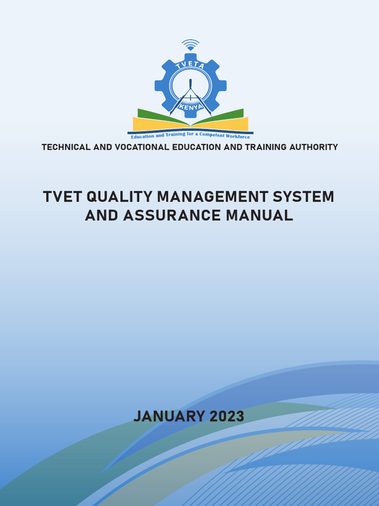 TVET Quality Management System Manual | PDF | Quality Management System ...
