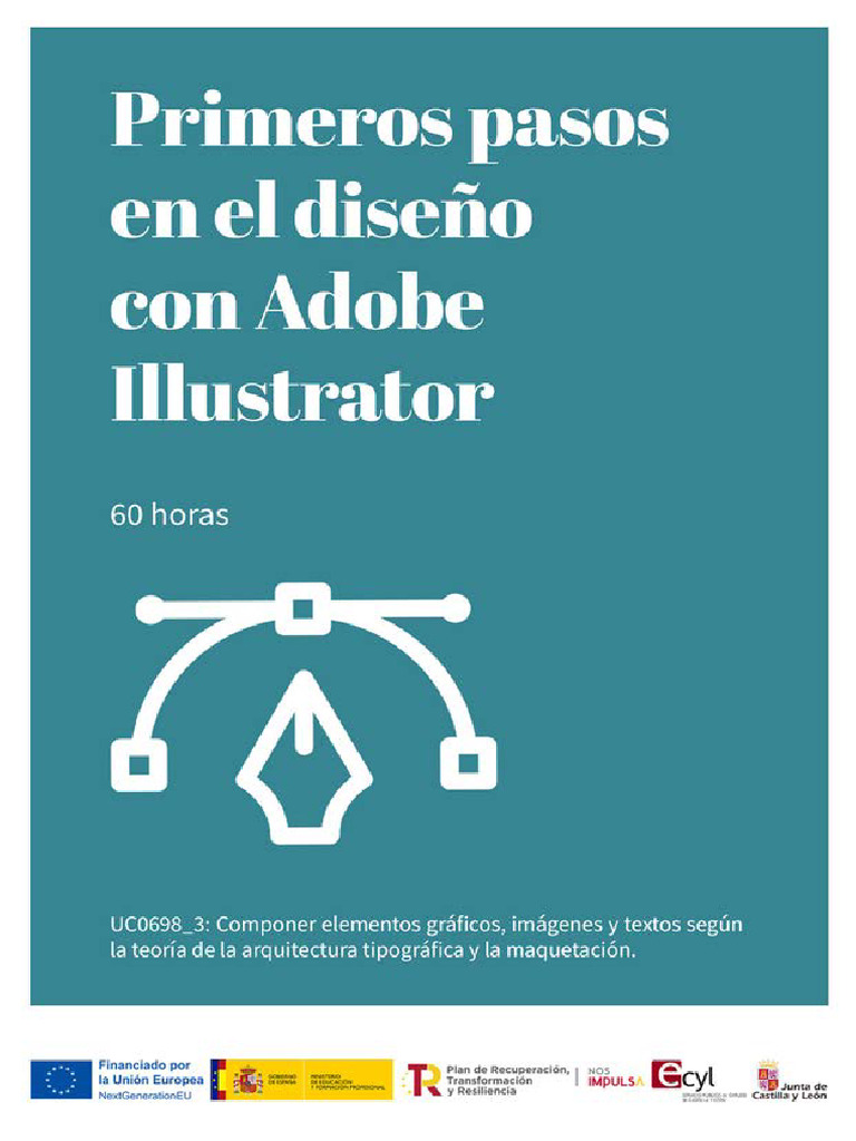 Primeros Pasos en El Diseño Con Adobe Illustrator | PDF | Diseño gráfico | Ventana (informática)