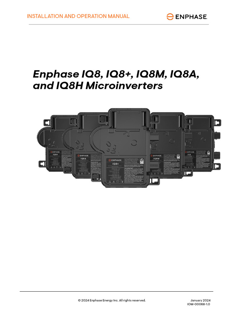 IQ8 Series Microinverter Installation and Operation Manual | PDF ...