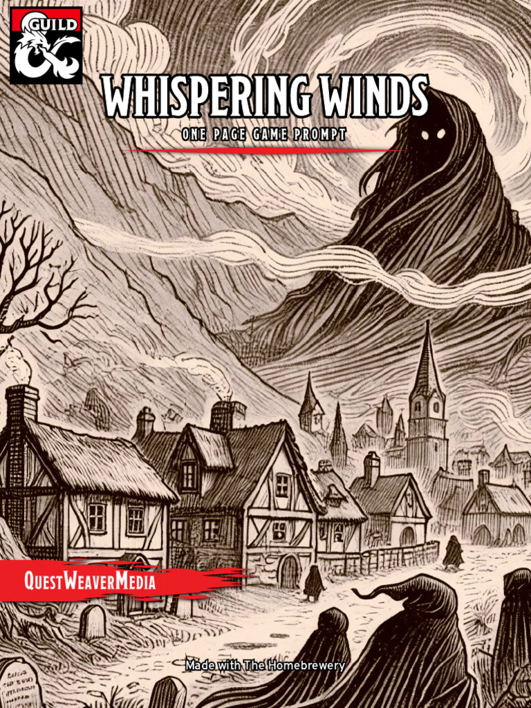 One Page Adventure Prompt Whispering Winds | PDF