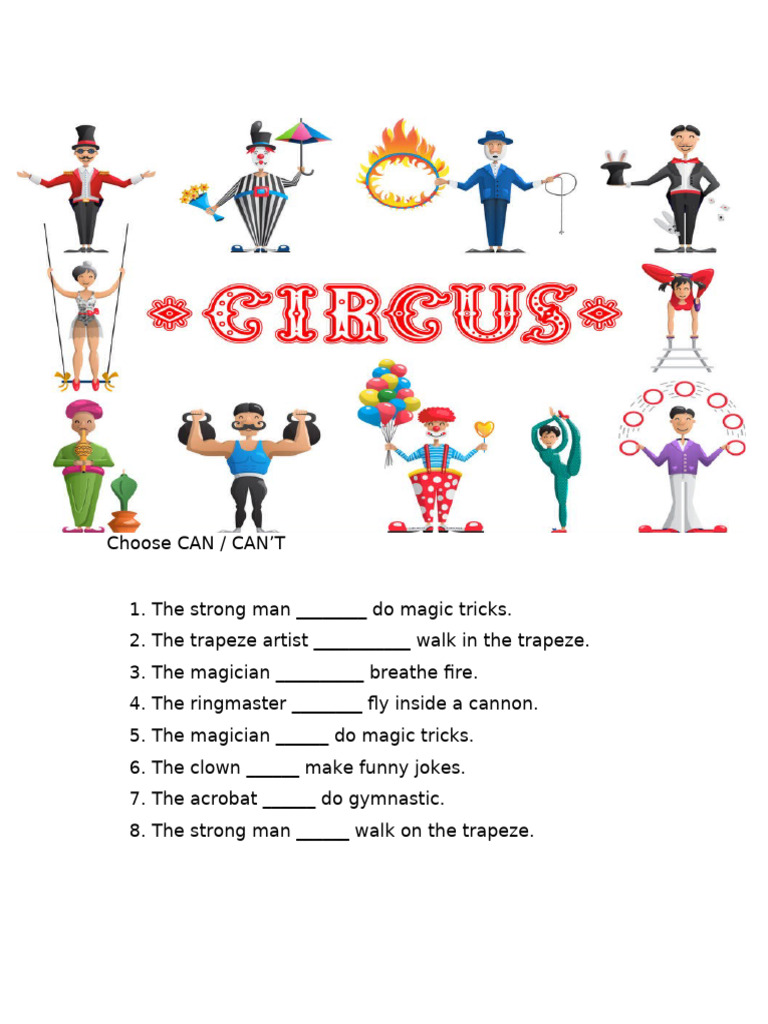 Circus Sentences | PDF