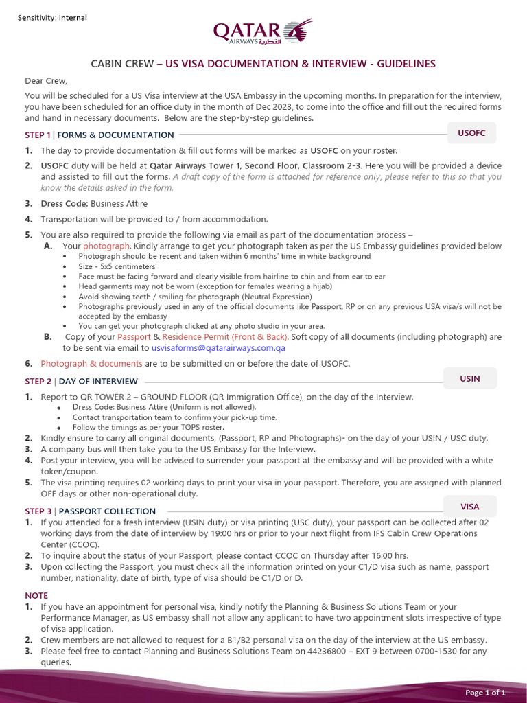 US - Visa Guideline For CC | PDF | Travel Visa | Passport