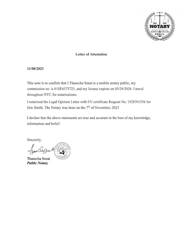 Attestation_Letter | PDF