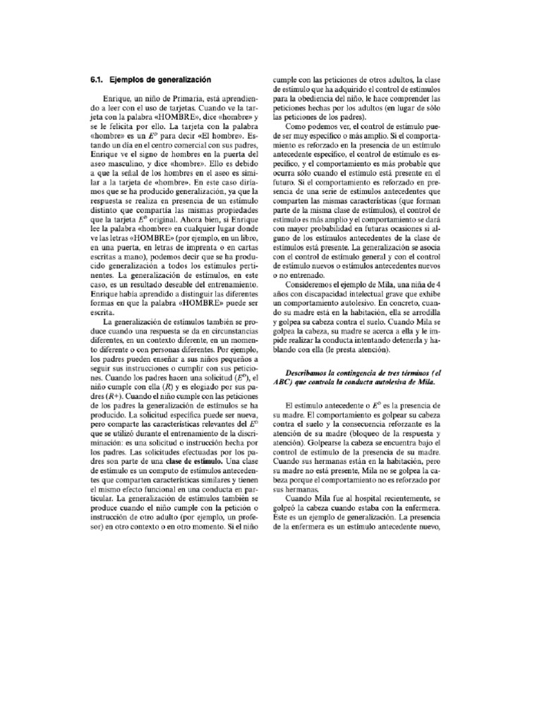 Ejemplo de Generalización | PDF