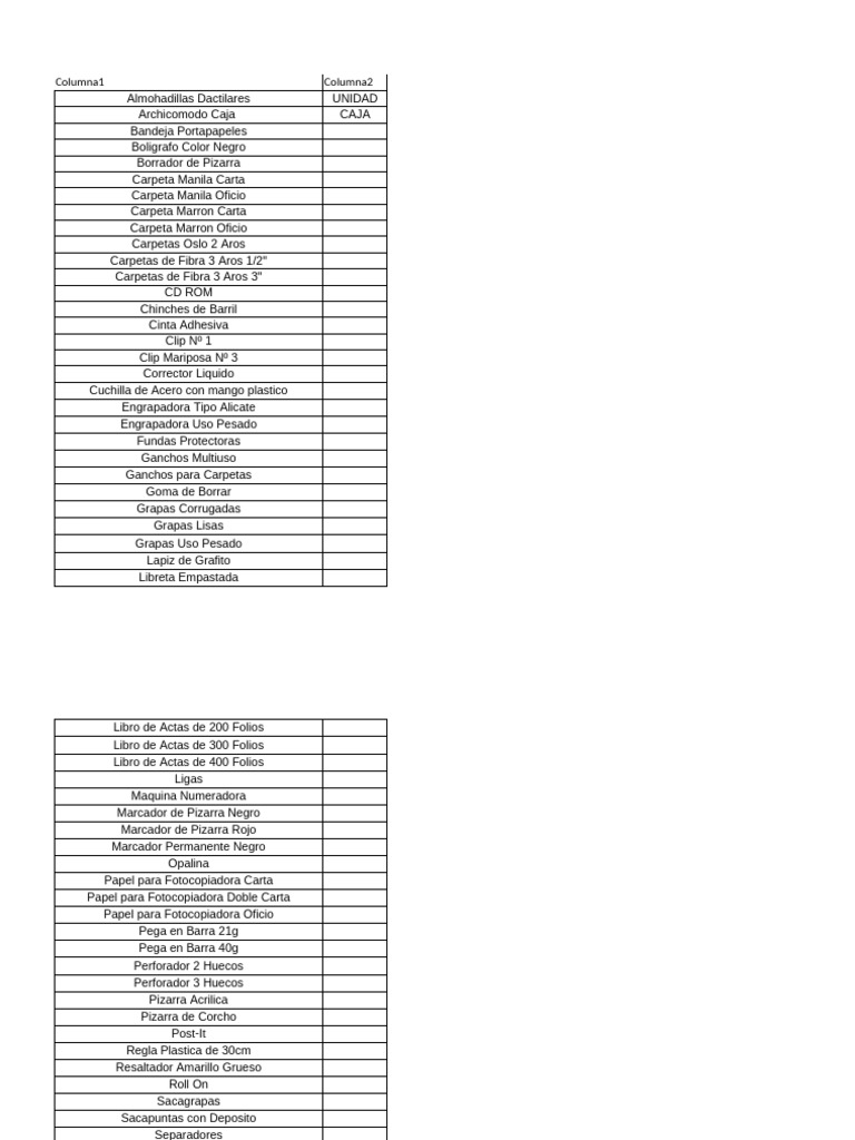 1.- Formato Solicitud de Material Oficina 2 (1) (2) | PDF | Trabajo de oficina | Papelería