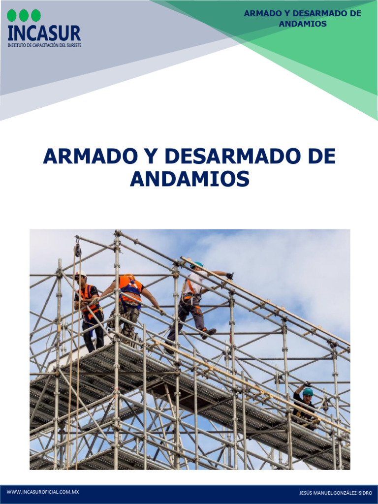 Armado y Desarmado Manual | PDF | Andamio | Cable