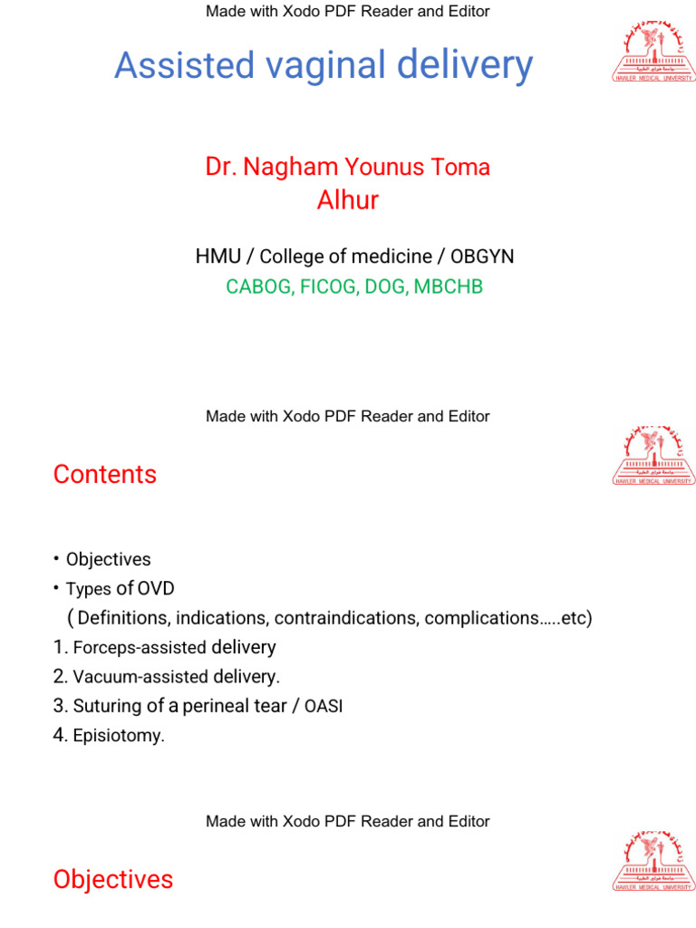 31- Assisted Vaginal Delivery | PDF | Childbirth | Caesarean Section