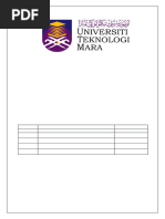 Uitm Cover Page Template | PDF