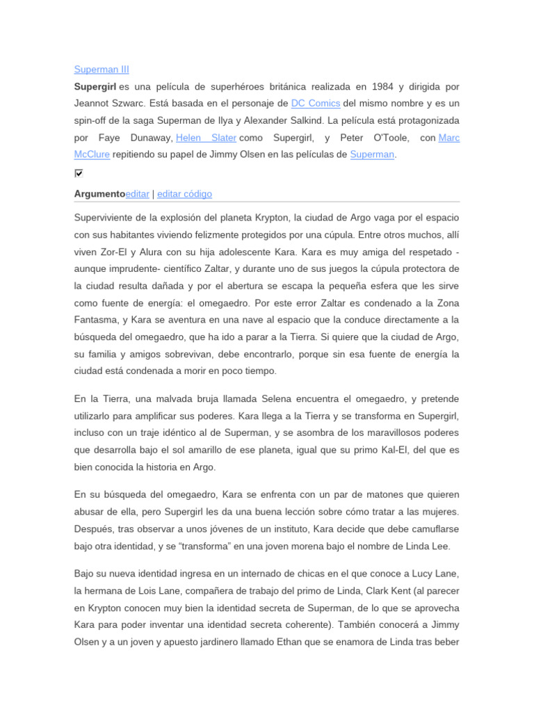 Super Chica | PDF | Superhombre