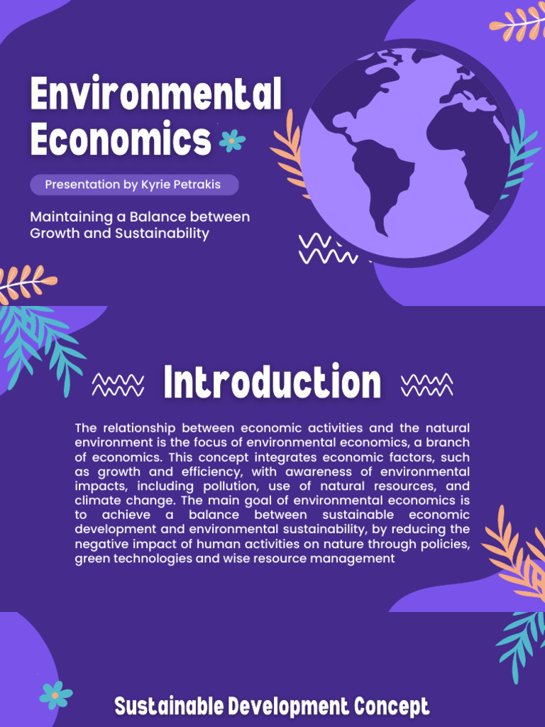 Environmental Economics Presentation | PDF