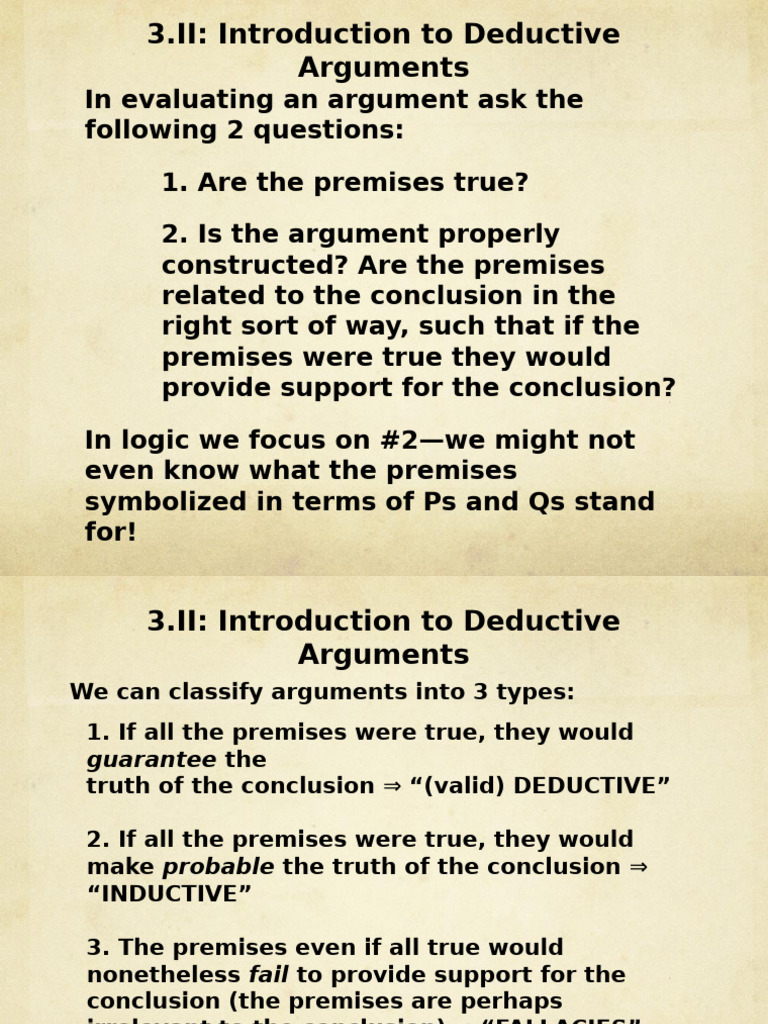 Understanding Deductive Arguments | PDF | Argument | Deductive Reasoning